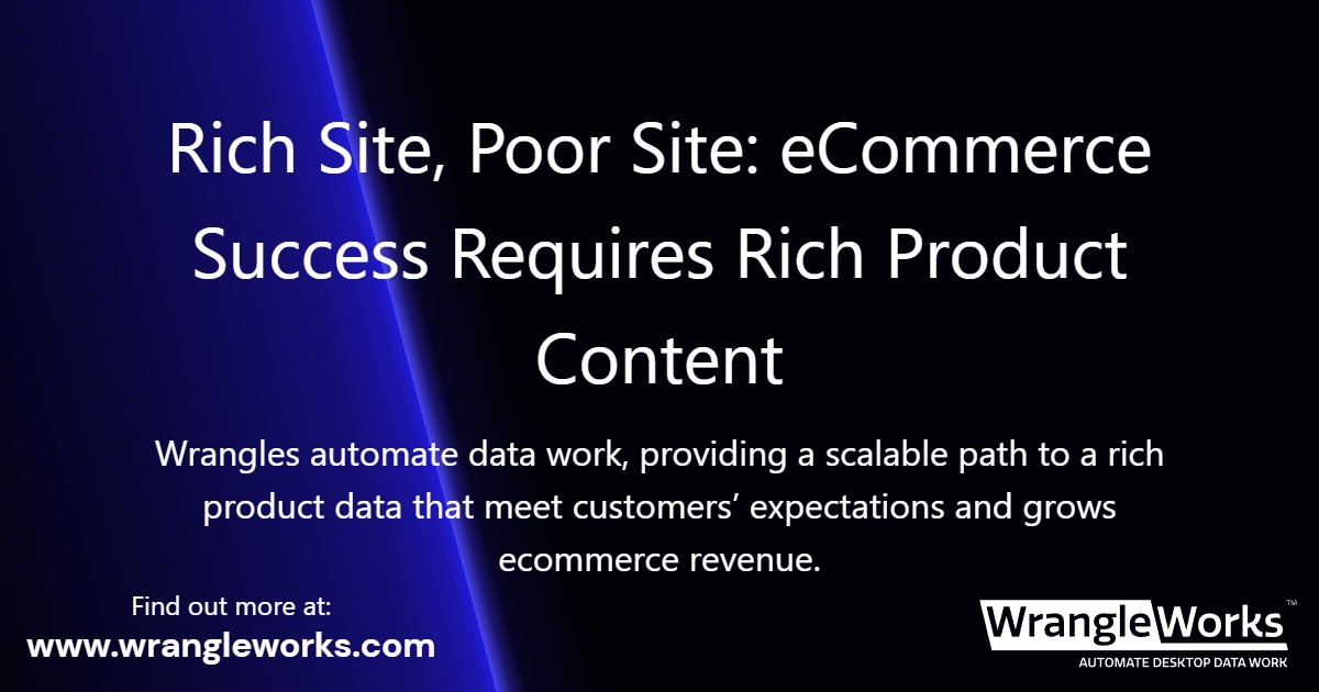 Rich Site, Poor Site: eCommerce Success Requires Rich Product Content ...
